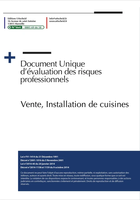 DOCUMENT UNIQUE D'ÉVALUATION des risques professionnels métier (Pré ...