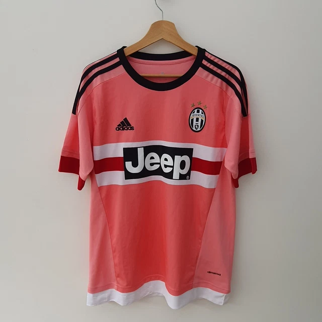 RARA CAMICIA CALCIO Originale Juventus FC Rosa Adidas 2015 2016 Away ...