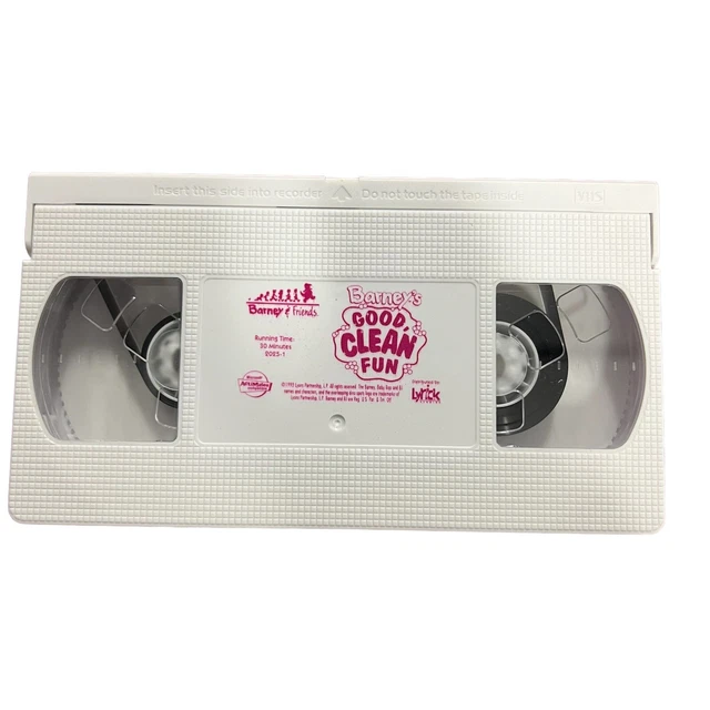 BARNEY & FRIENDS Good Clean Fun VHS 1998 Video Tape PBS Kids RARE ...