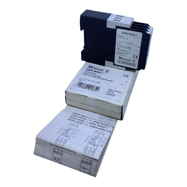 MOELLER EMR4-W400-1 TIME Relay 230V AC 4A 24V DC 50/60Hz 2C/O 3-Phase ...