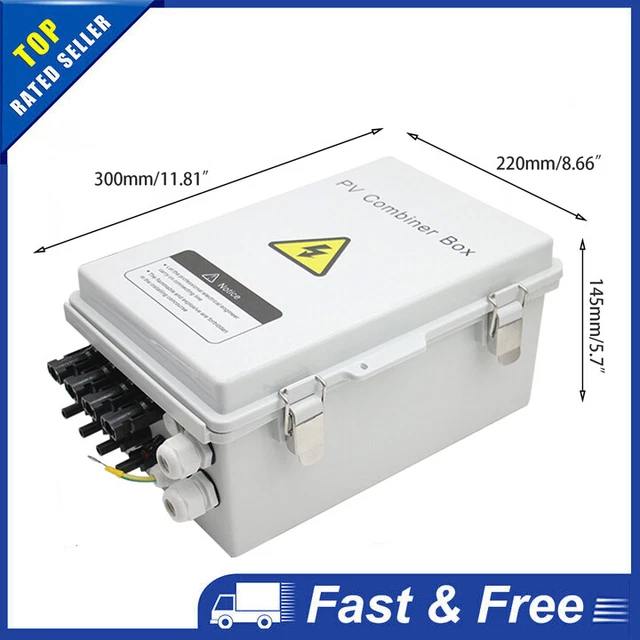 SOLAR PV CONNECTION Box Combiner 4/6 Strings Circuit Breaker DC 15A ...