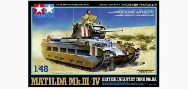 TAMIYA 1/48 ECHELLE Matilda Mkiii / IV Infanterie Britannique Tank EUR ...