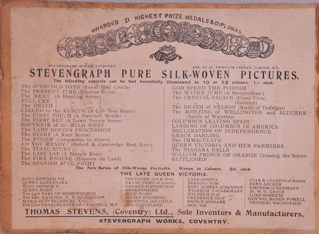 PAIR OF STEVENGRAPH Silk Woven Picture, 19th century, Ecce Homo, Mater ...
