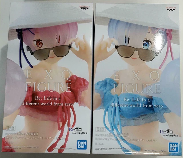 FIGURINE RE ZERO Starting Life in Another World EXQ Vol.2 Ram Rem Set BANDAI EUR 105,78 ...