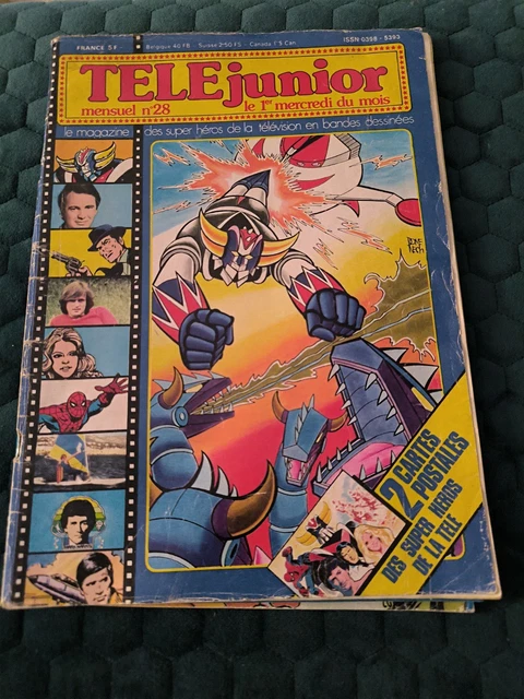TÉLÉ JUNIOR N°28 Magazine vintage Avec Les 2 cartes Postales - Goldorak ...