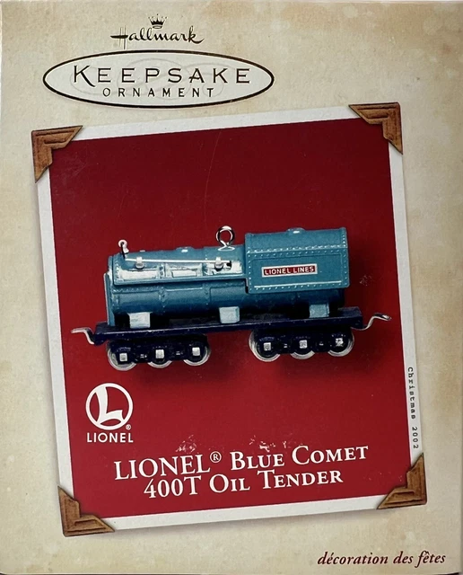 HALLMARK LIONEL BLUE COMET 400T Oil Tender Train Railroad Car 2002 ...