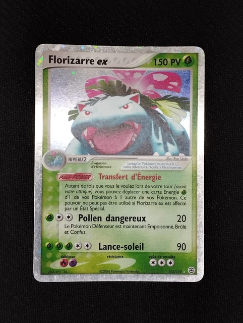 CARTE POKÉMON FLORIZARRE Ex 112/112 Bloc Ex Rouge Feu Vert Feuille EUR 300,00 - PicClick FR