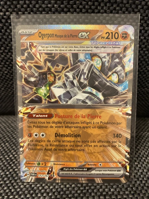 CARTE POKÉMON - Ogerpon Masque De La Pierre EX - 112/167 - EV06 TWM - FR EUR 1,00 - PicClick FR