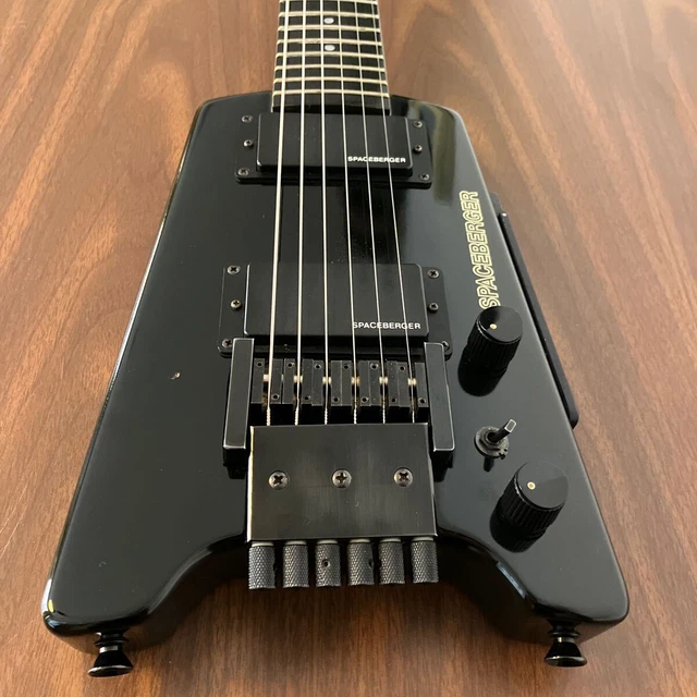 MAVIS/SPACEBERGER SPACE BURGER Black Original Pickup Electric Guitar ...