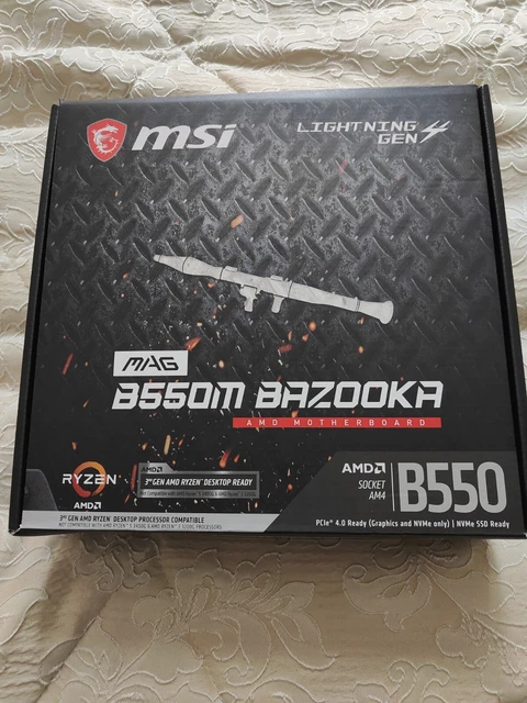 MSI MAG B550M Bazooka Motherboard AM4 AMD MATX micro ATX B550 🌟BIOS ...