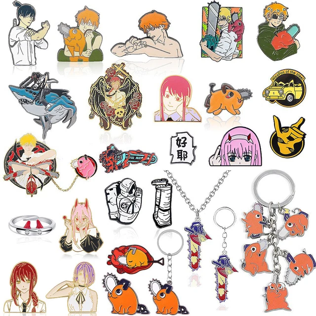 ANIME CHAINSAW MAN Keychain Cosplay Pochita Denji Makima Hayakawa Aki ...