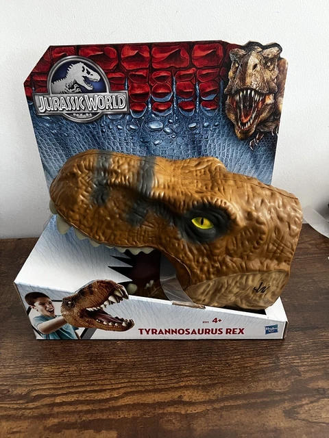 JURASSIC WORLD CHOMPING Dino Head Tyrannosaurus Rex Hand Puppet HASBRO ...