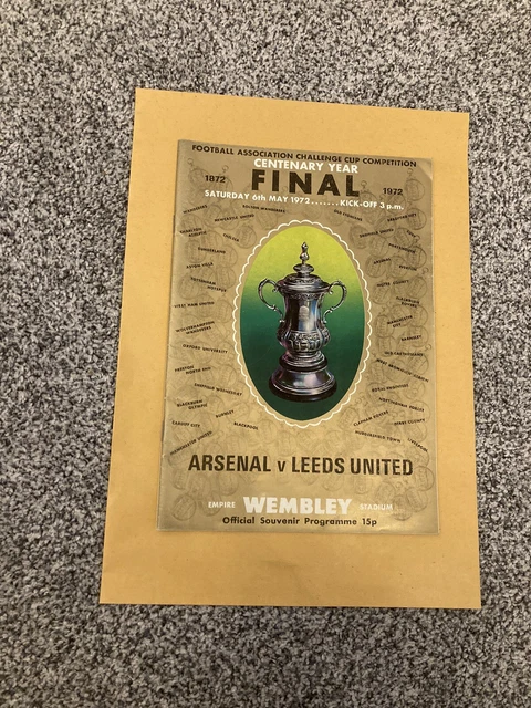 ARSENAL V LEEDS 1972 FA Cup Final Programme. £3.84 - PicClick UK