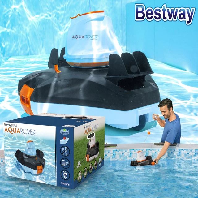BESTWAY FLOWCLEAR CORDLESS Pool Vacuum Floor Vacuum Pool Robot ...