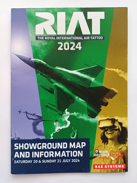 ROYAL INTERNATIONAL AIR Tattoo RIAT 2024 Showground Map & Info Booklet ...