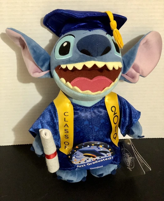 STITCH DISNEY GRADUATION Plush Exclusive Holding Diploma Class of 2019 ...