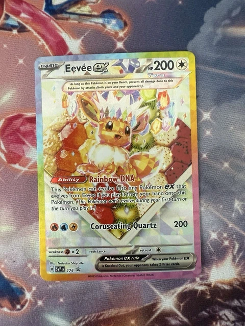POKEMON EEVEE EX SVP 174 Promo Prismatic Evolutions Super Premium ...