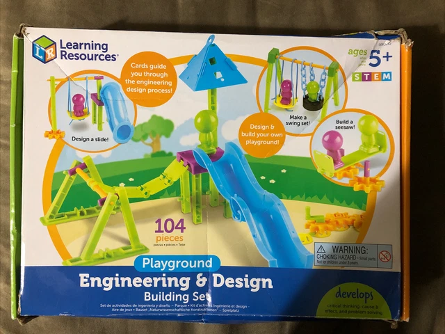 LEARNING RESOURCES PLAYGROUND Engineering & Design STEM Building Set ...