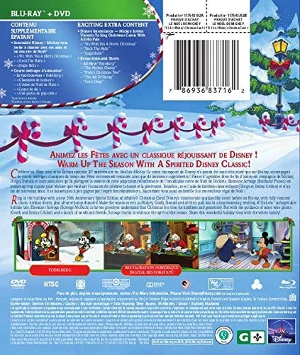 MICKEY'S CHRISTMAS CAROL (30th Anniversary Special Edition (Blu-ray ...