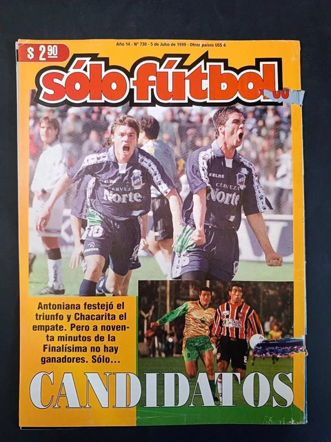 RIVISTA SOLO FUTBOL Argentina UNA JODA n 730 (1999) Simeone e Palermo ...