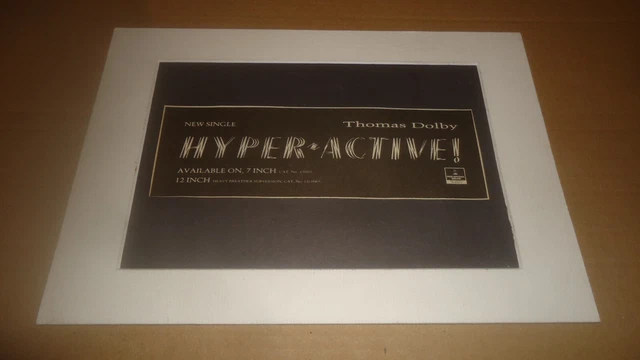 THOMAS DOLBY HYPER active-Mounted original advert EUR 14,27 - PicClick IT