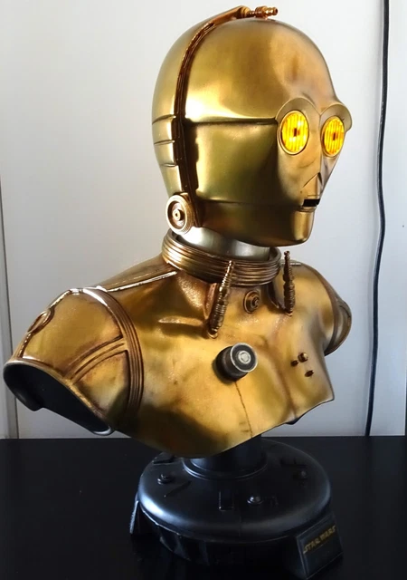SIDESHOW STAR WARS C-3PO Life-Size Bust Figure Statue Droid Robot EUR 1 ...