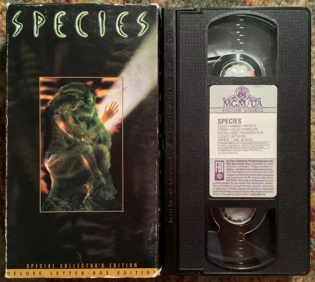 &SPECIES& VHS SPECIAL Collector's Deluxe Letter-Box Edition (M905607) £ ...