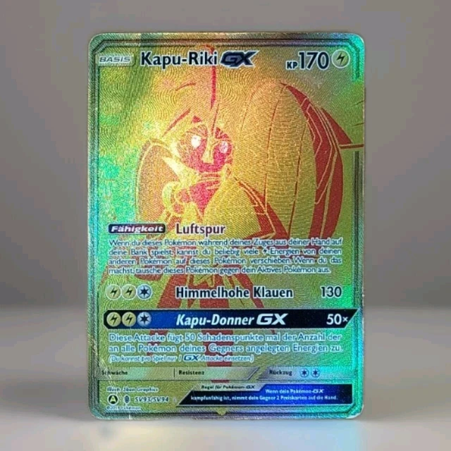KAPU RIKI GX GOLD Pokemon Karte Deutsch SV93/SV94 Verborgenes Schicksal ...