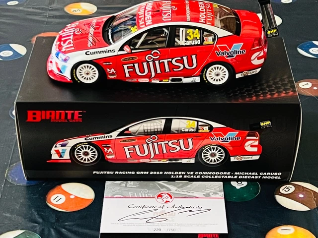 BIANTE 1:18 2010 Michael Caruso Signed Fujitsu Racing GRM Supercars ...
