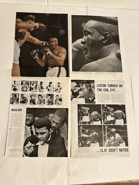 VINTAGE LIFE MAGAZINE Pages Muhammad Ali-Cassius Clay-Sonny Liston £9. ...