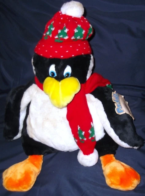 ALLDERS CHRISTMAS PADDLES PENGUIN Big soft toy 80s Vintage Xmas ...