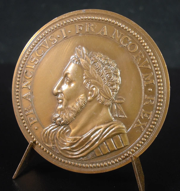 MÉDAILLE FRANÇOIS IER en César lauré Franciscus I Francorum Rex ...