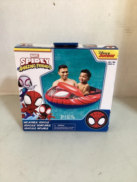 SWIMWAYS MARVEL SPIDER-MAN Inflatable Vehicle Boat for Pool Spidey ...