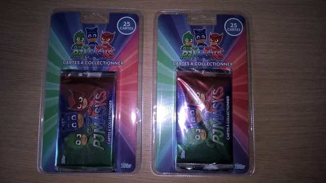 2 BLISTERS DE 5 pochettes soit 50 cartes PJ MASKS - TOPPS - 2018 - EUR ... 2 BLISTERS DE 5 pochettes soit 50 cartes PJ MASKS - TOPPS - 2018 - EUR ...