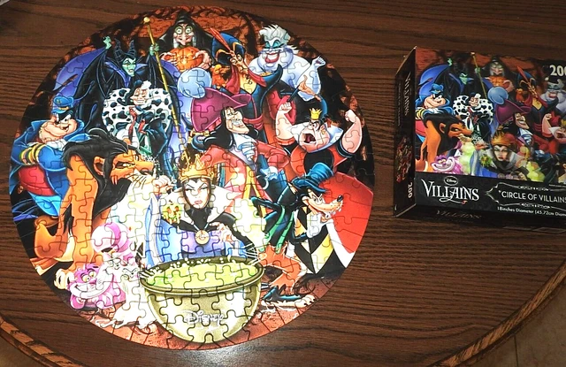 ROMPECABEZAS CÍRCULO HOLOGRÁFICO 3D Disney círculo de villanos 200 ...