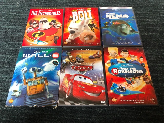 WALL-E,CARS,BOLT,FINDING NEMO,INCREDIBLES,MEET ROBINSONS,DVDS-DISNEY ...