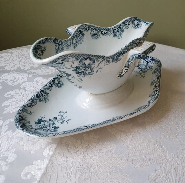 FAÏENCE ANCIENNE ST Amand et Hamage Fin XIX ème Saucière - espriantik31 ...