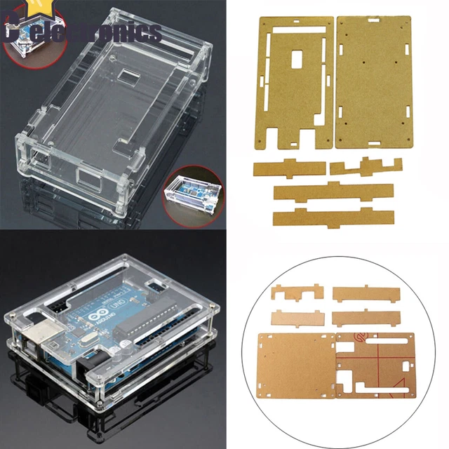 ACRYLIC BOX ENCLOSURE Transparent Case for Arduino MEGA2560 R3 Arduino ...