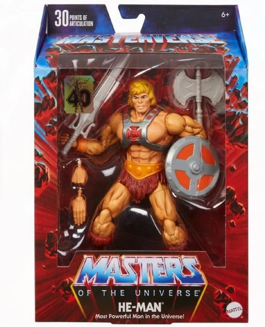 MASTERS OF THE Universe Masterverse He-Man 40th Anniversary Figure NOW ...