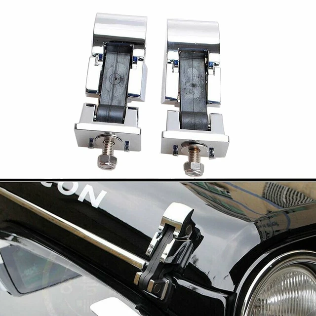 1 PAIR CHROME Aluminum Hood Lock Latch Catch Set For 2007-2018 Jeep ...