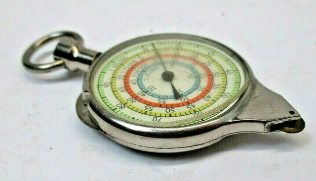 LANDKARTENLESER KARTENMESSER CENTIMETER Meter für Landkarten 50er Jahre ...