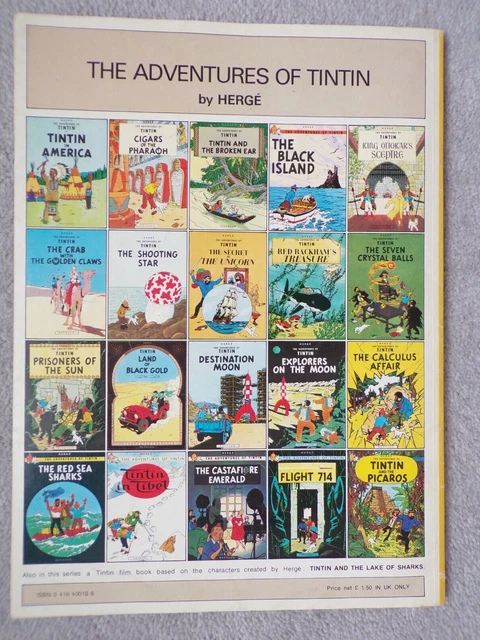 TINTIN - RED Rackham's Treasure - Magnet 1983 - Paperback Herge EUR 6 ...