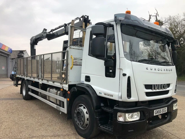 IVECO EUROCARGO 180E25 18 ton dropside/crane Euro 6 £53,940.00 ...