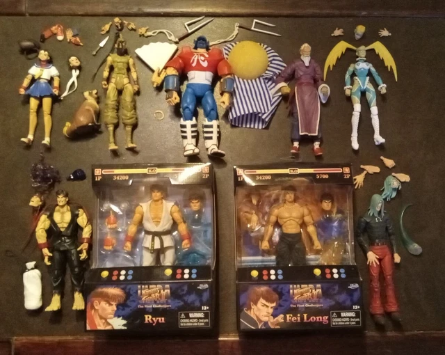 SOTA TOYS CAPCOM Street Fighter Ii Round 2 Lot Evil Ryu Mika Remy Sodom ...