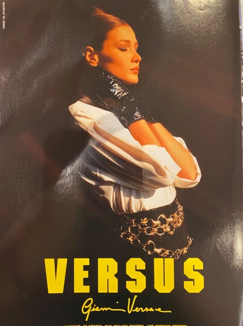 MAGAZINE PRINT AD VERSUS GIANNI VERSACE 1990s nineties FASHION COUTURE ...
