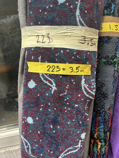 1M OF RETRO Coach/Bus/Train/Camper Fabric (Moquette) £20.00 - PicClick UK
