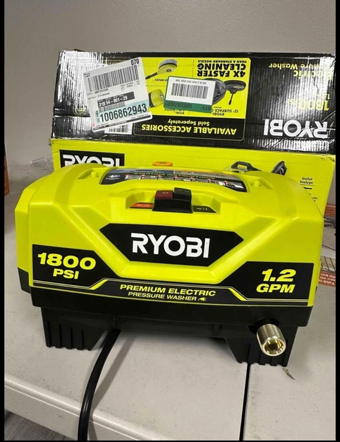RYOBI RY141802VNM ELECTRIC Pressure Washer - Yellow/Black $70.00 - PicClick