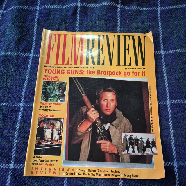 FILM REVIEW MAGAZINE,JAN 1989,Young guns cover,Film news £2.23 - PicClick UK