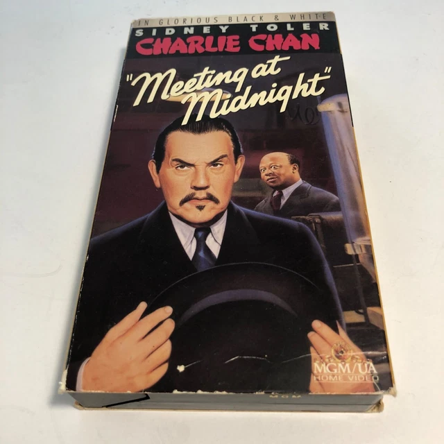 V054 VHS TAPE Sydney Toler Charlie Chan Meeting At Midnight 0792817826 ...