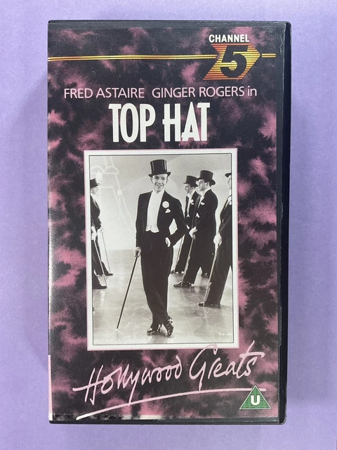 TOP HAT, 1935, starring Fred Astaire & Ginger Rogers, VHS Video, Cert U ...